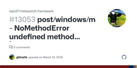 Postwindowsmanagemigrate Nomethoderror Undefined Method `downcase For Nilnilclass · Issue
