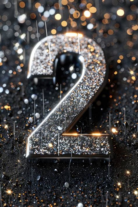 Number Surrounded By Sparkly Glitter Stock Image Image Of Number Game 375687989