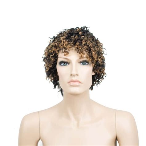 Female Two Tone Curly Wig