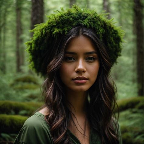 Premium Photo Portrait Beautiful Young Hippie Woman