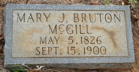 Mary Jane Bruton Mcgill 1826 1900 Find A Grave Memorial
