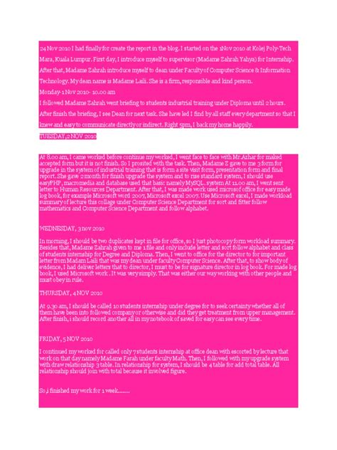 Internship Log Book Download Free Pdf Internet Computing