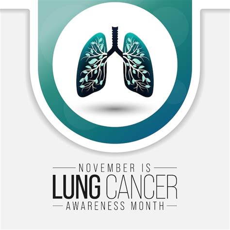 Premium Vector Lung Cancer Awareness Month Is Observed Every Year In