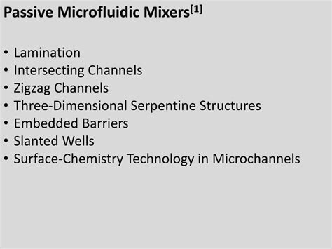 Ppt Microfluidics Mixing Chamber Powerpoint Presentation Free Download Id 1606206