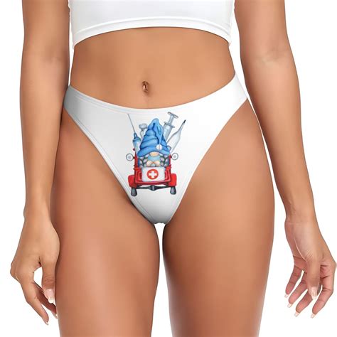 Thongs For Women Medicine Gnome Truck Red No Show Seamless Womens