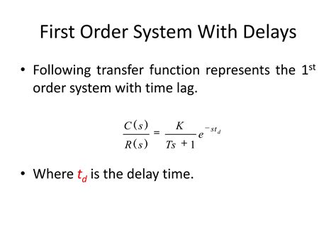 Lecture 13 14 Timedomainanalysisof1stordersystems Pptx
