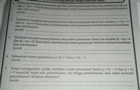 Tolong Kak Jawab Pake Caranya SOALNYA BESOK DIKUMPULKAN Brainly Co Id