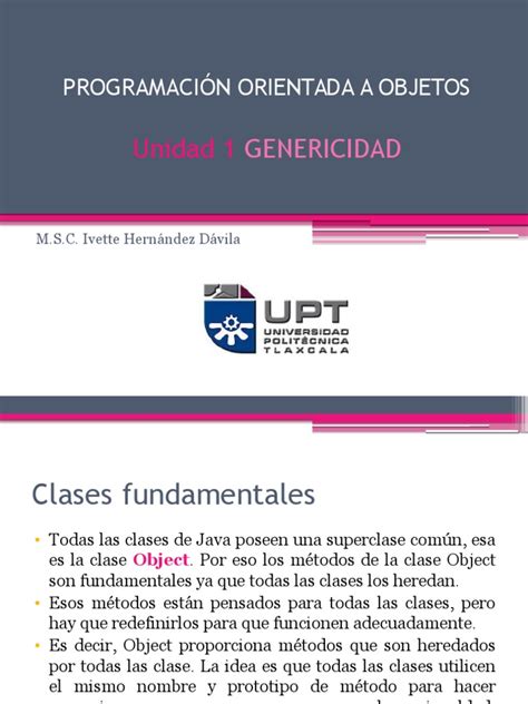 Poo Genericidad Pdf Java Lenguaje De Programación Objeto