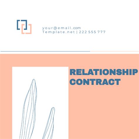 Relationship Contract Template Edit Online And Download Example