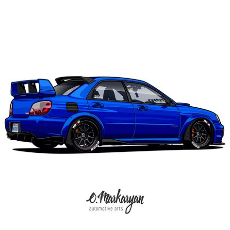 Subaru Impreza Sti On Behance