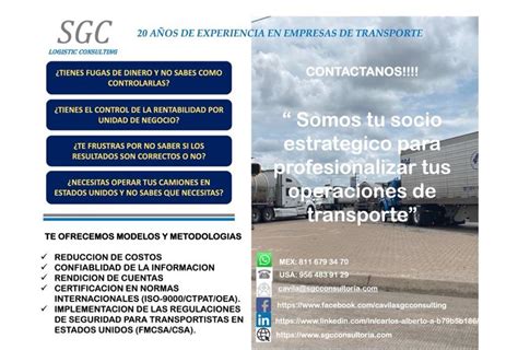 Sgc Logistic Consulting Transport Specialists Posted On Linkedin