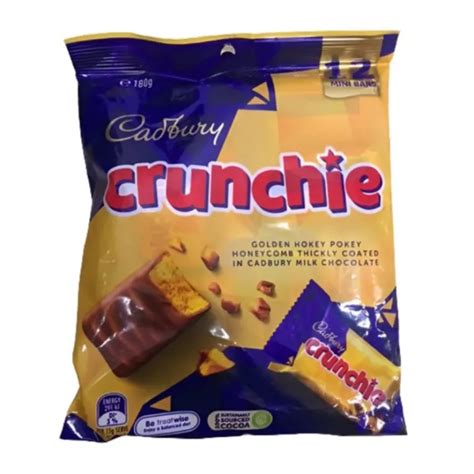 Cadbury Crunchie 12 Mini Bars 180gcadbury Crunchie 12 Mini Bars 180g