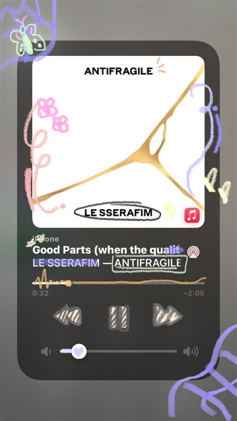 Good Parts Le Sserafim Music Poster Ideas Music Collage Music Doodle