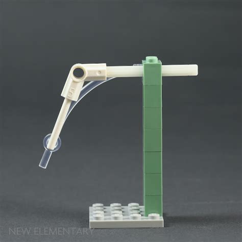 Lego® Part 4042 Curved Bar With Axle End And 1 X 1 Round Plate New
