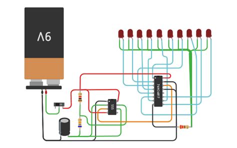 Circuit Design Knightrider Led 1 Way Tinkercad