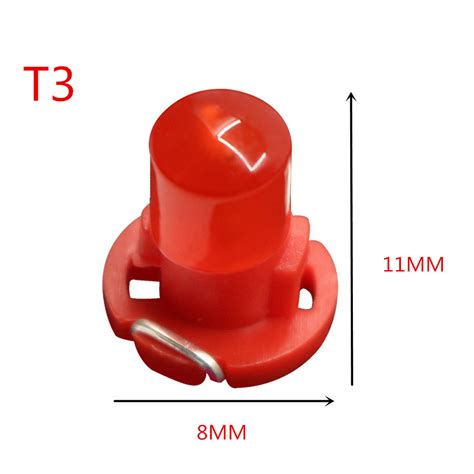 หลอดไฟ Led T3 T4สีขาว สีฟ้า สีแดง สีน้ำเงิน สีเขียว สีส้ม หลอดไฟ Ac