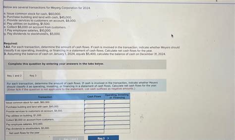 solved required 1 and2 for each transaction determine the