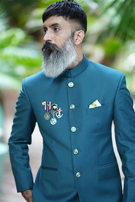 Blue Jodhpuri Suit Man With Trouser Party Wear Suit 2 Piece Grooms Man