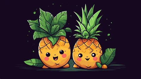 Cute Cartoon Pineapple Background Images Hd Pictures And Wallpaper For