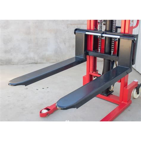 Handheld And Electric Dual Use Forklift Factory Foru