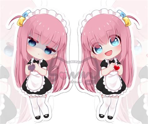 Bocchi Chibi Maid Uniform By Svnnydraw On Deviantart