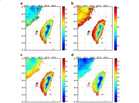 Average Nighttime Land Surface Temperature Lst In Spring A Summer