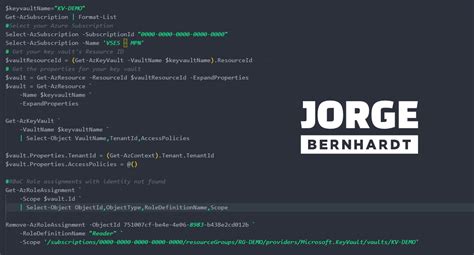 Jorge Alberto Bernhardt On Linkedin How To Update The Tenant Id In An Azure Key Vault Jorge