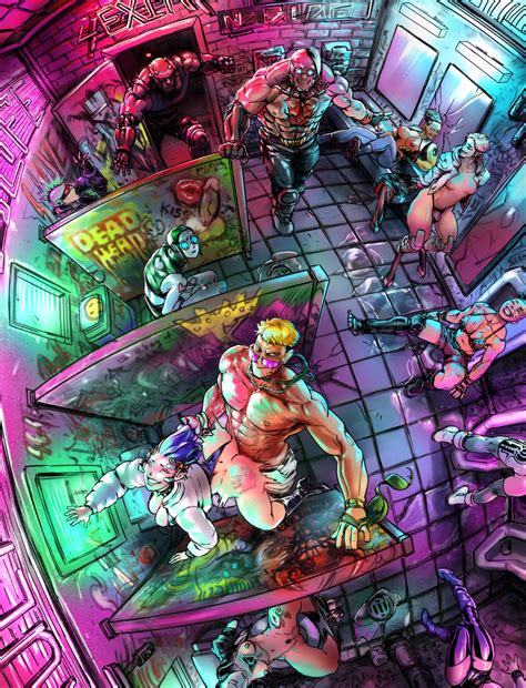 Cyberpunk Restroom Blondie By Artofgroz Hentai Foundry