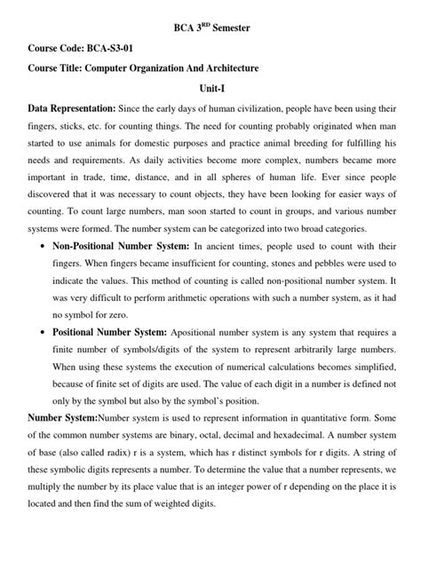 Computer Architecture And Organization Unit1 And2 Pdf Error Detection And Correction