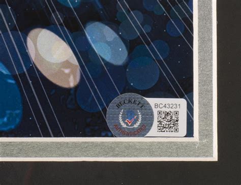 Greg Horn Signed Silver Surfer Custom Framed Lithograph Beckett