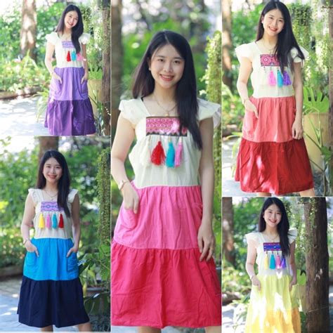 เดรสยาวทรงเกาหลี ชุดดอย ชุดคุมท้อง Yuttachai86 Thaipick