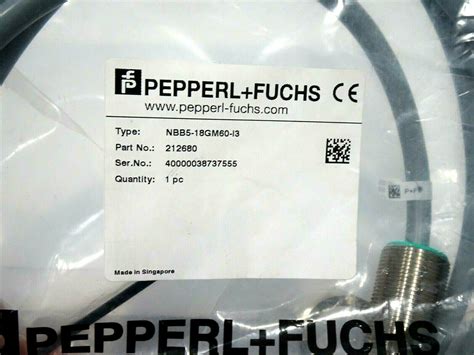 New Pepperl Fuchs Nbb5 18gm60 I3 Proximity Sensor 212680 Nbb518gm60i3