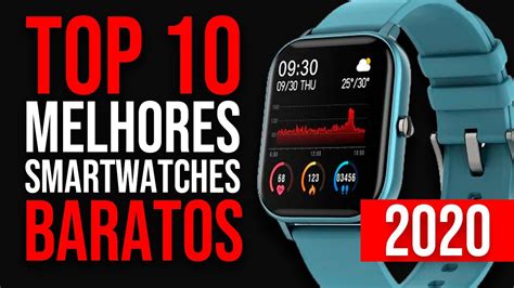TOP 10 MELHORES SMARTWATCHES BARATOS custo benefício YouTube