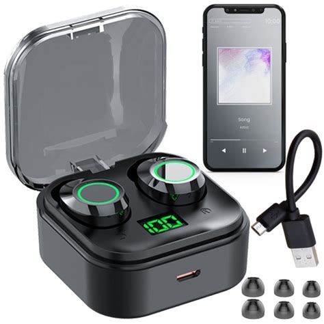 SŁuchawki Bezprzewodowe Douszne Bluetooth Tws Mini Mikrofon Etui