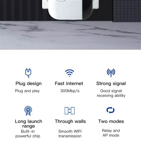 Repeater Wifi Mbps Wireless Internet Extender Mini Wifi Amplifier Network Signal Booster Km