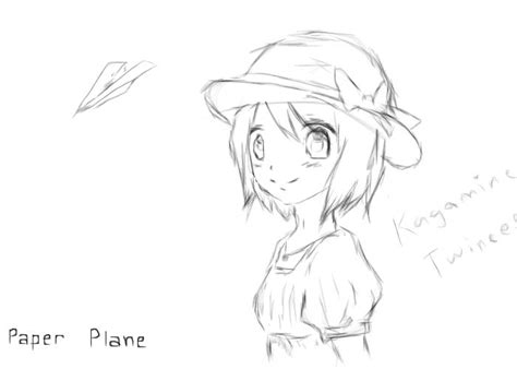 Paper Plane Rin Kagamine By Kagaminetwincest On Deviantart