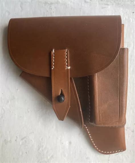 Ww2 German Army Brown Leather Belt Holster For The Ppk Reproduction £24