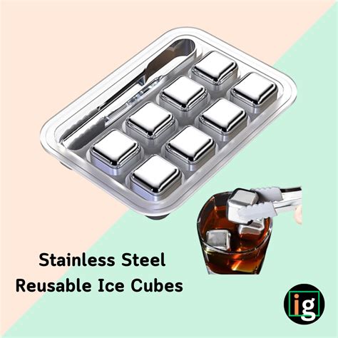 Stainless Steel Reusable Ice Cubes⁠ ⁠ Indiatic Gadgets