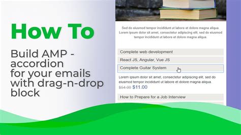 How To Build Amp Accordion For Your Emails With Stripo Youtube
