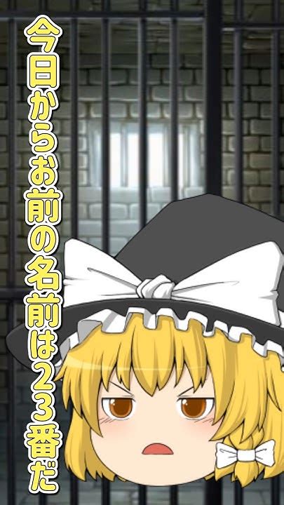 今日からお前の名前は23番だ！ Capcut 東方project 東方 ネタ 霊夢 魔理沙 ゆっくり 霧雨魔理沙 博麗霊夢