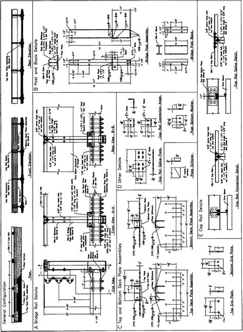 Steel Bridge Railing Design Details System 1 1 In 254 Mm
