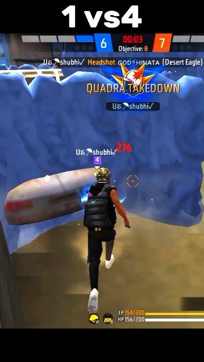 1 Vs4 Free Fire Impossible Clutch 🎯1vs4clutch Freefire Viral Youtube