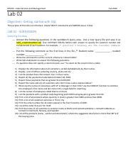 Introduction To SQL Lab 02 Data Services And Management Course Hero