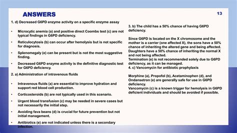 Glucose 6 Phosphate Dehydrogenase G6pd Deficiencypptx
