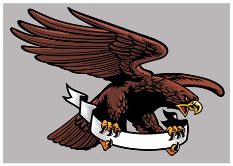 Eagle Hold The Ribbon 21681776 Vector Art At Vecteezy