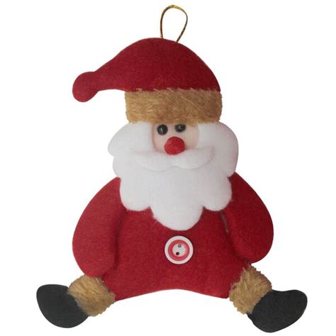 Enfeite Pendente Para Árvore De Natal Papai Noel 15cm Leroy Merlin