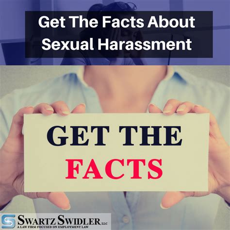 Get The Facts About Sexual Harassment Swartz Swidler