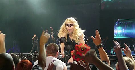 Scrapbook Celebrity One Year Ago Today Madonna Hands Pud Mic
