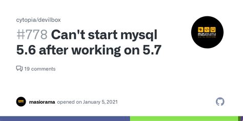 Cant Start Mysql 56 After Working On 57 · Issue 778 · Cytopia