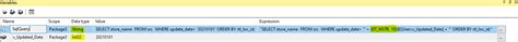 Package Variable Error Microsoft Qanda